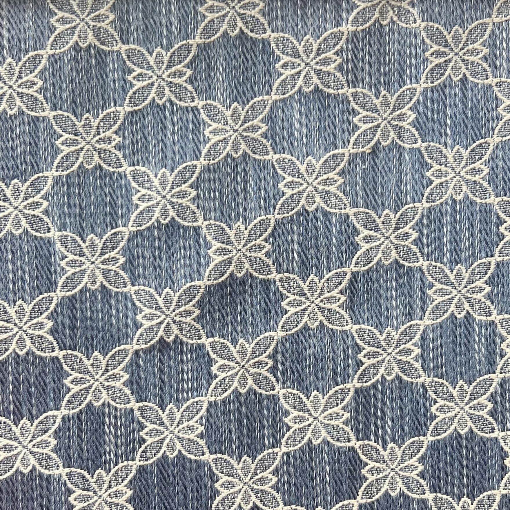Decora Furnishings Floral Lattice Design Jacquard Material Polyester ...