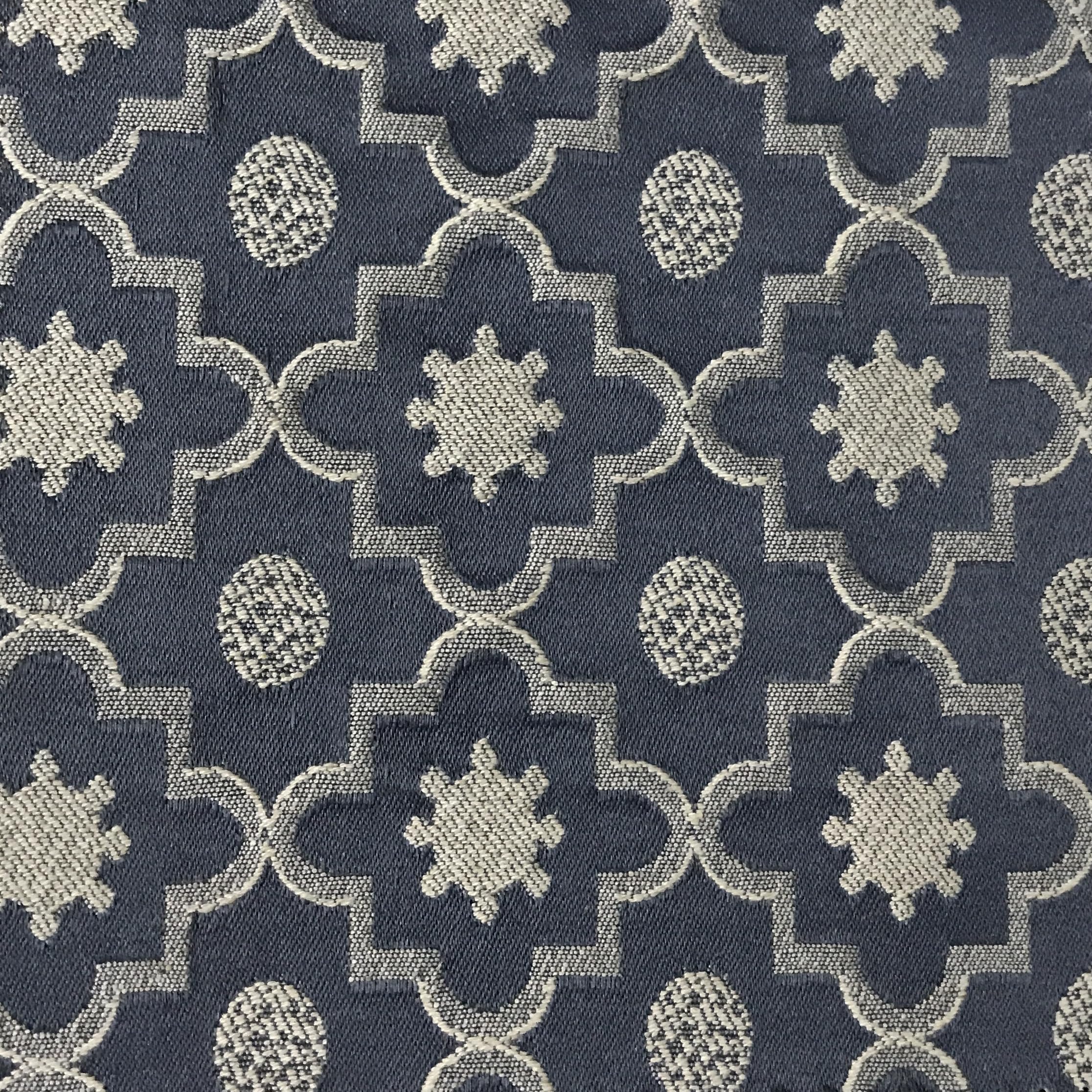 Decora Furnishings Moroccan Lattice Design Jacquard Material Cotton Mix ...