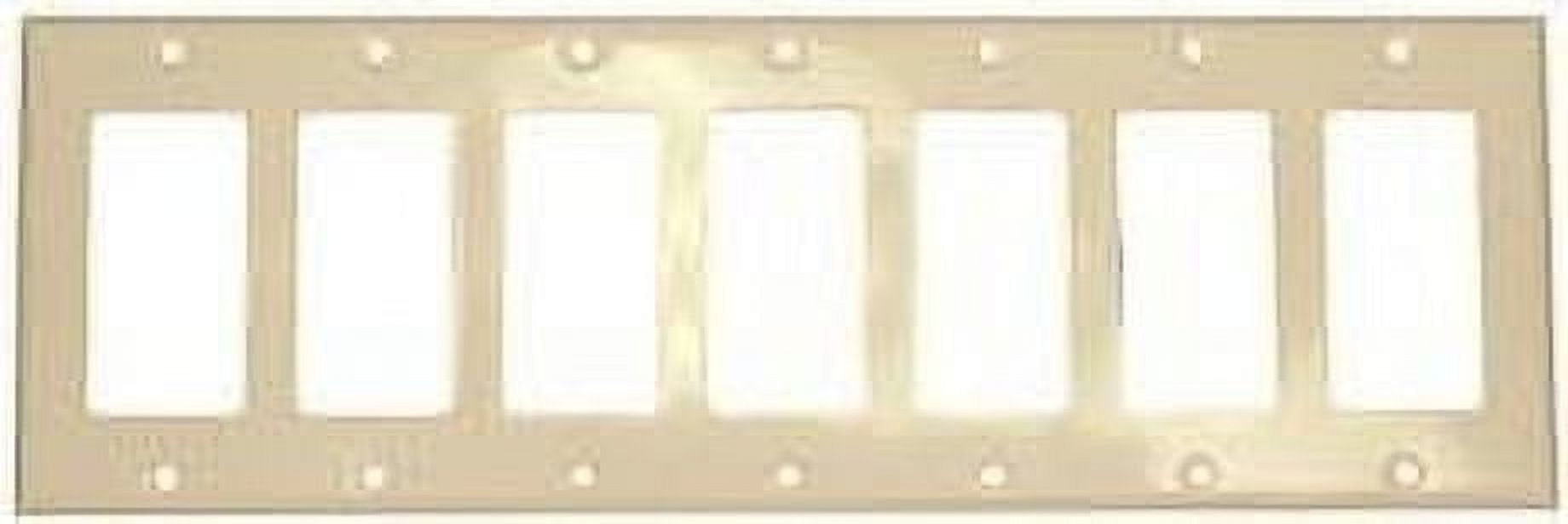 Decora Switch 7-Gang Plate White - Walmart.com