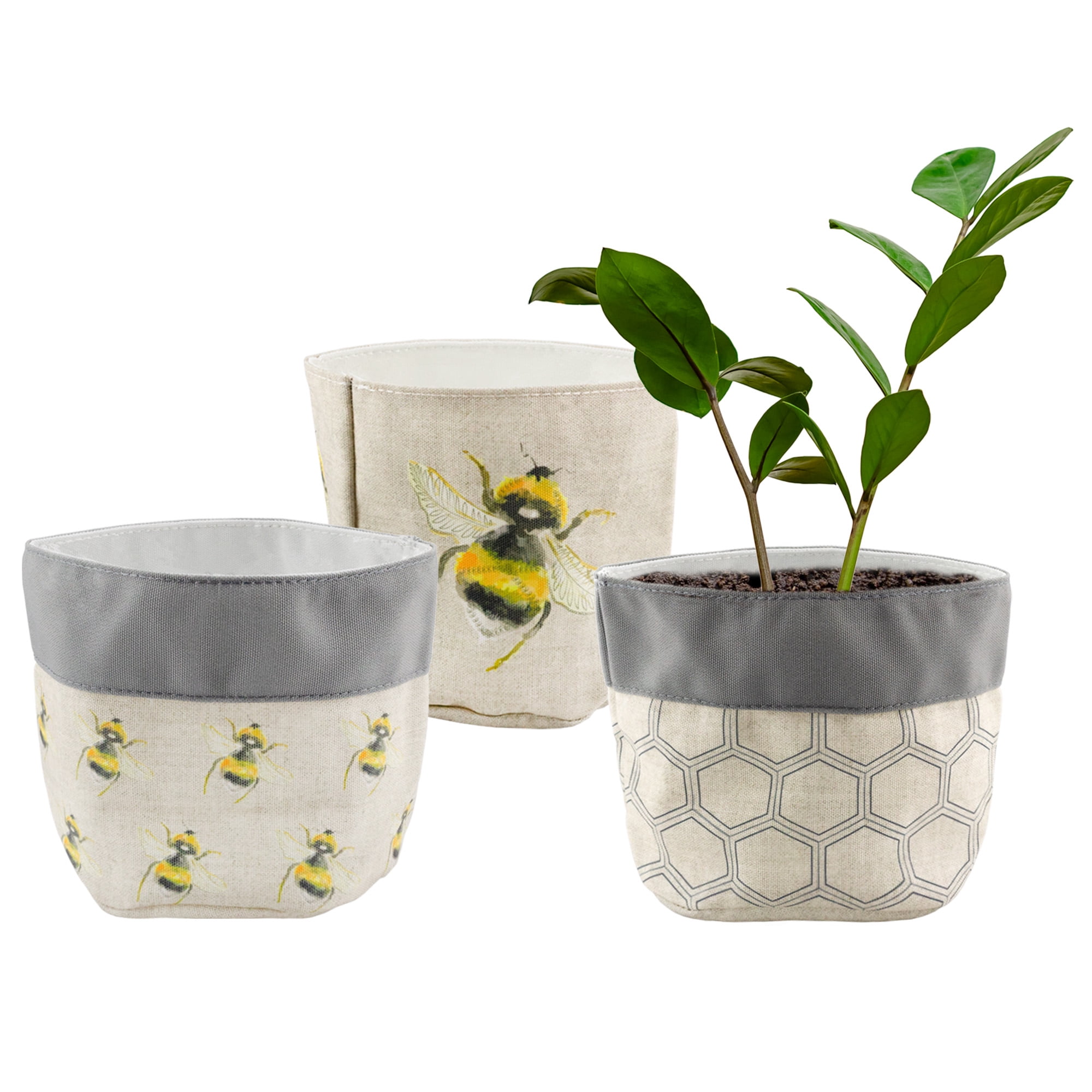 Decorae Bee Planter Storage Bags (3-Pack); Mini Planter Covers / Small ...