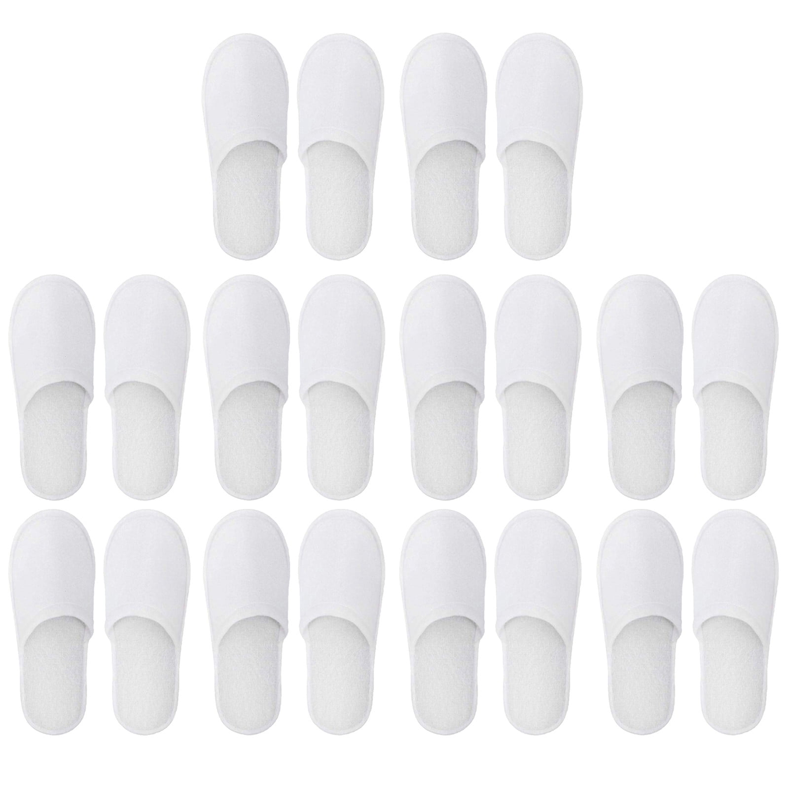 Decorate 10PC Disposable Closed Slippers For Men And Women Hotel Shoes ...