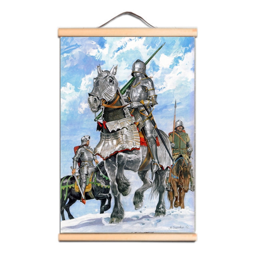Decorate Your Home with this Vintage Medieval Crusader Warrior Wall Art ...