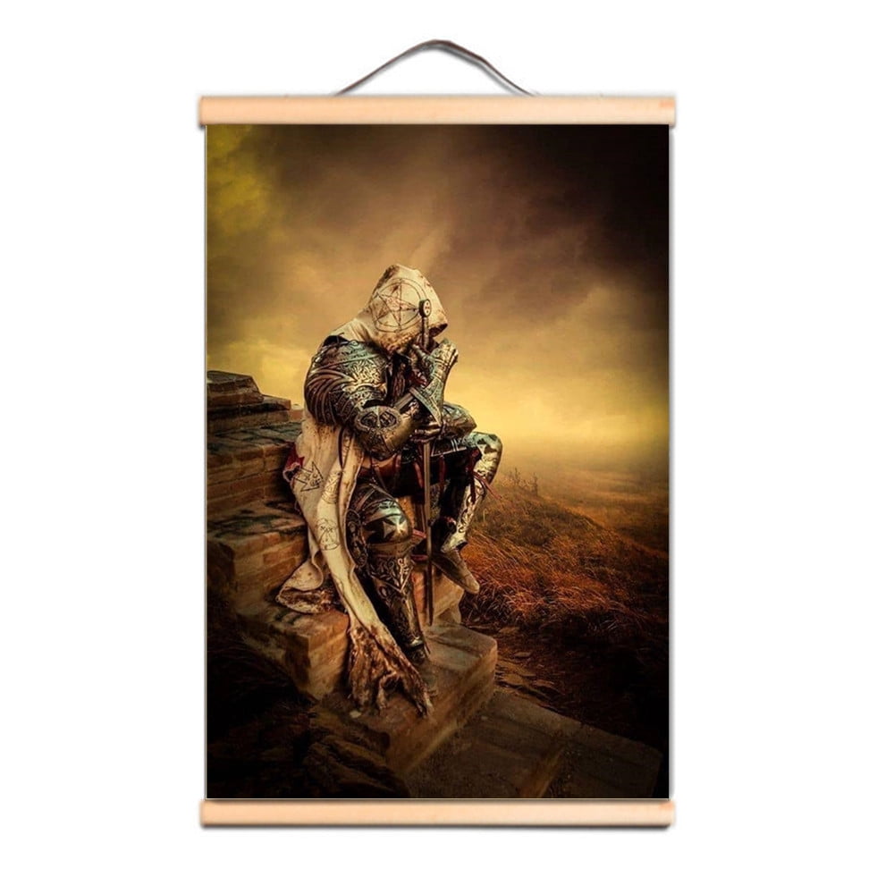 Decorate Your Home with this Vintage Medieval Crusader Warrior Wall Art ...
