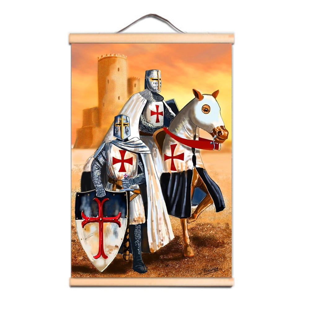 Decorate Your Home with this Vintage Medieval Crusader Warrior Wall Art ...