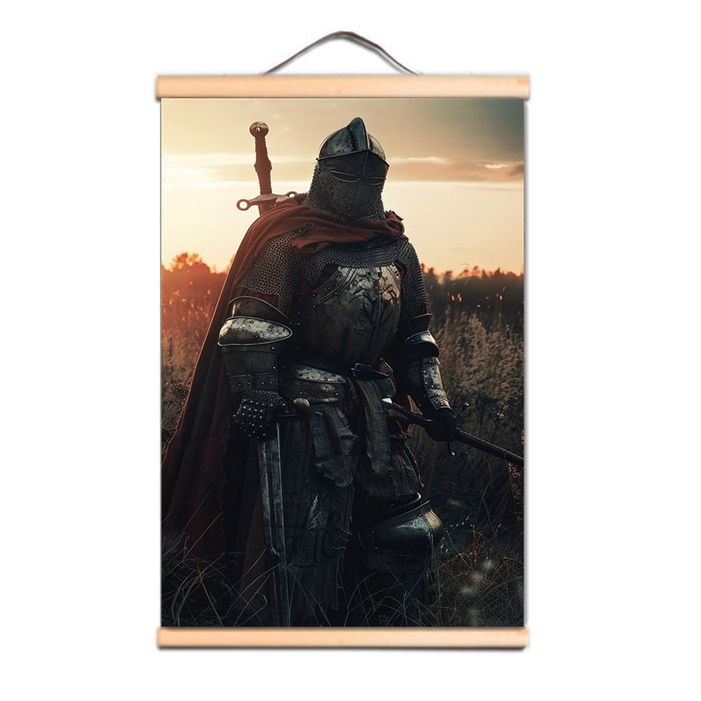 Decorate Your Home with this Vintage Medieval Crusader Warrior Wall Art ...