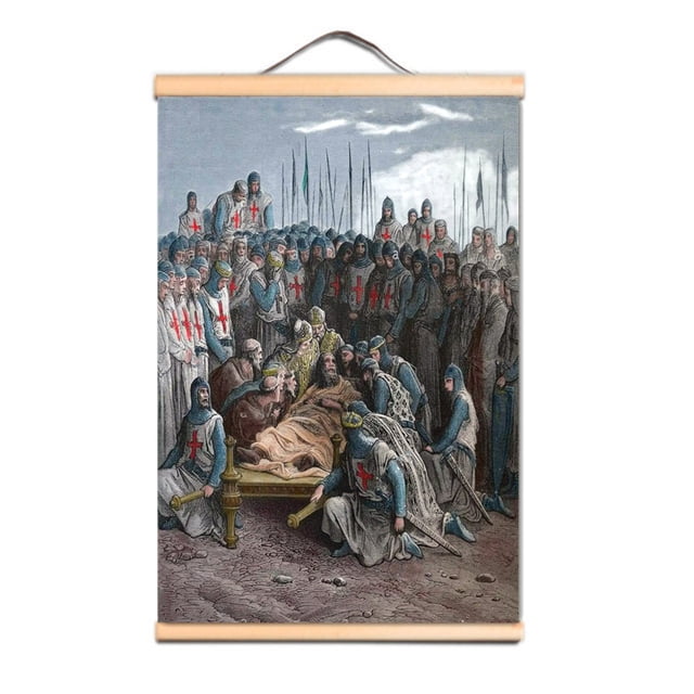 Decorate Your Home with this Vintage Medieval Crusader Warrior Wall Art ...