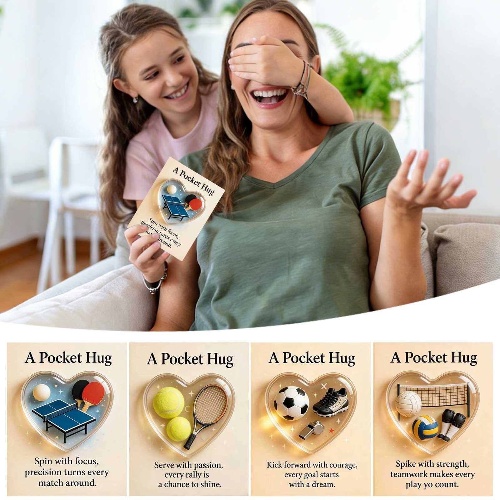 Decorate Sports Pocket Hug Gift Card Holder 1-Piece Heart-Shaped ...