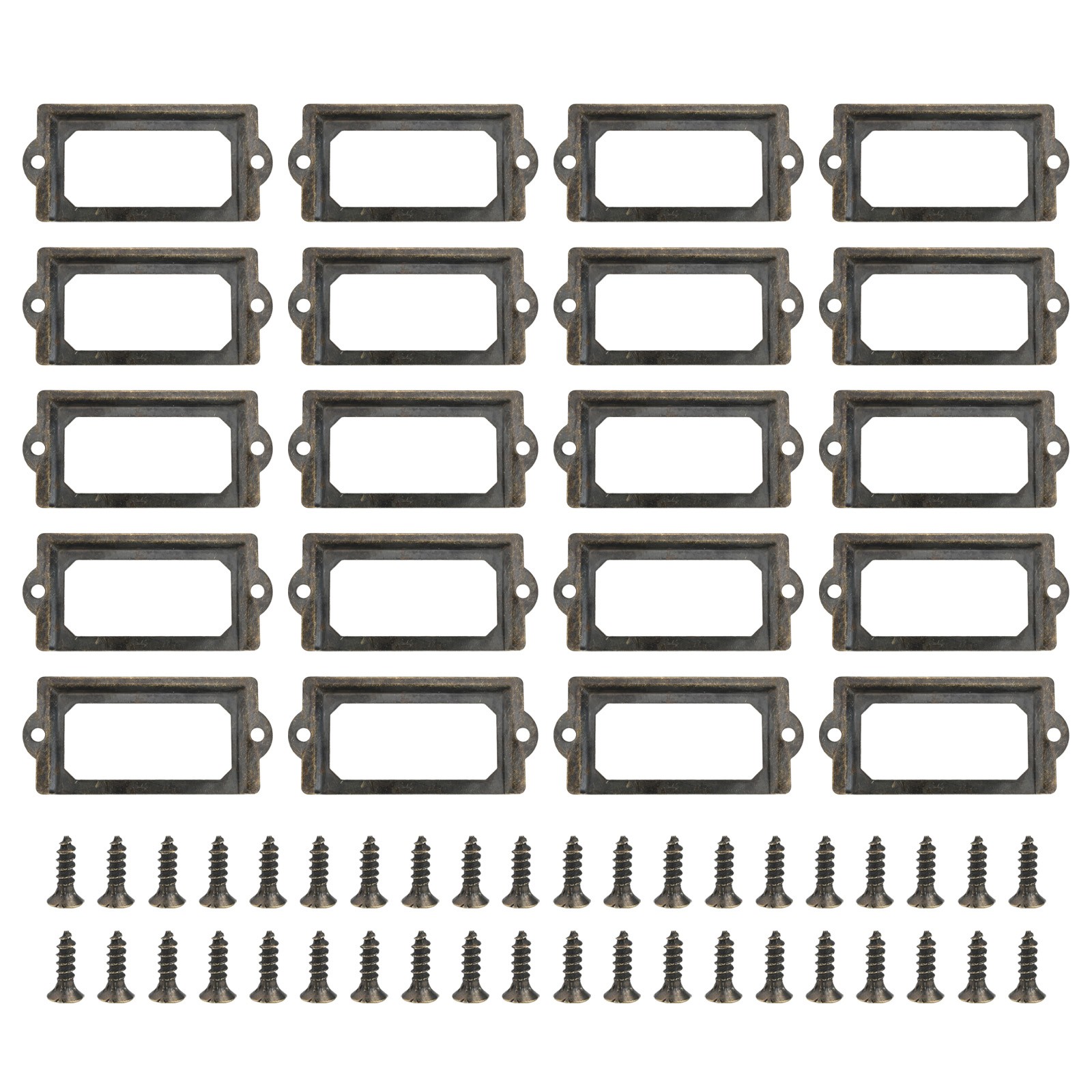Decorate Your Cabinets and Drawers with 20pcs Antique Brass Frame ...