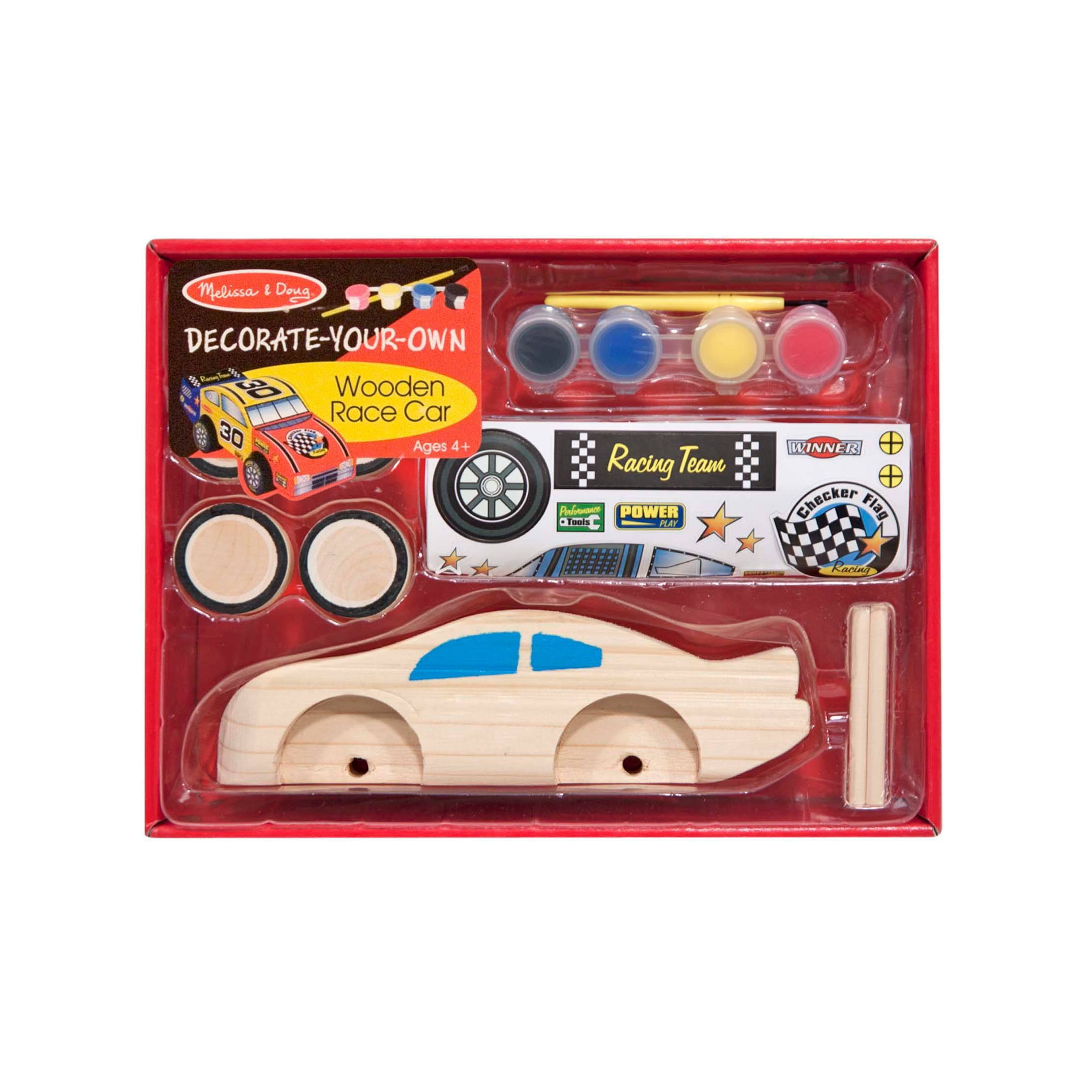 Decorate-Your-Own Wooden Race Car Craft Kit - Walmart.com