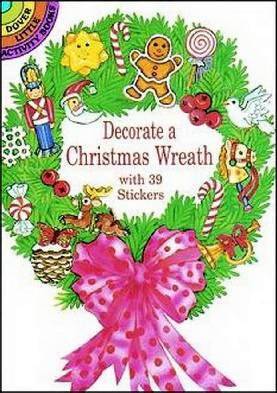 Decorate a Christmas Wreath Sticker Set - 39 Stickers - Walmart.com