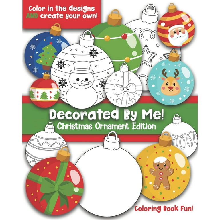 make your own christmas decorations coloring pages
