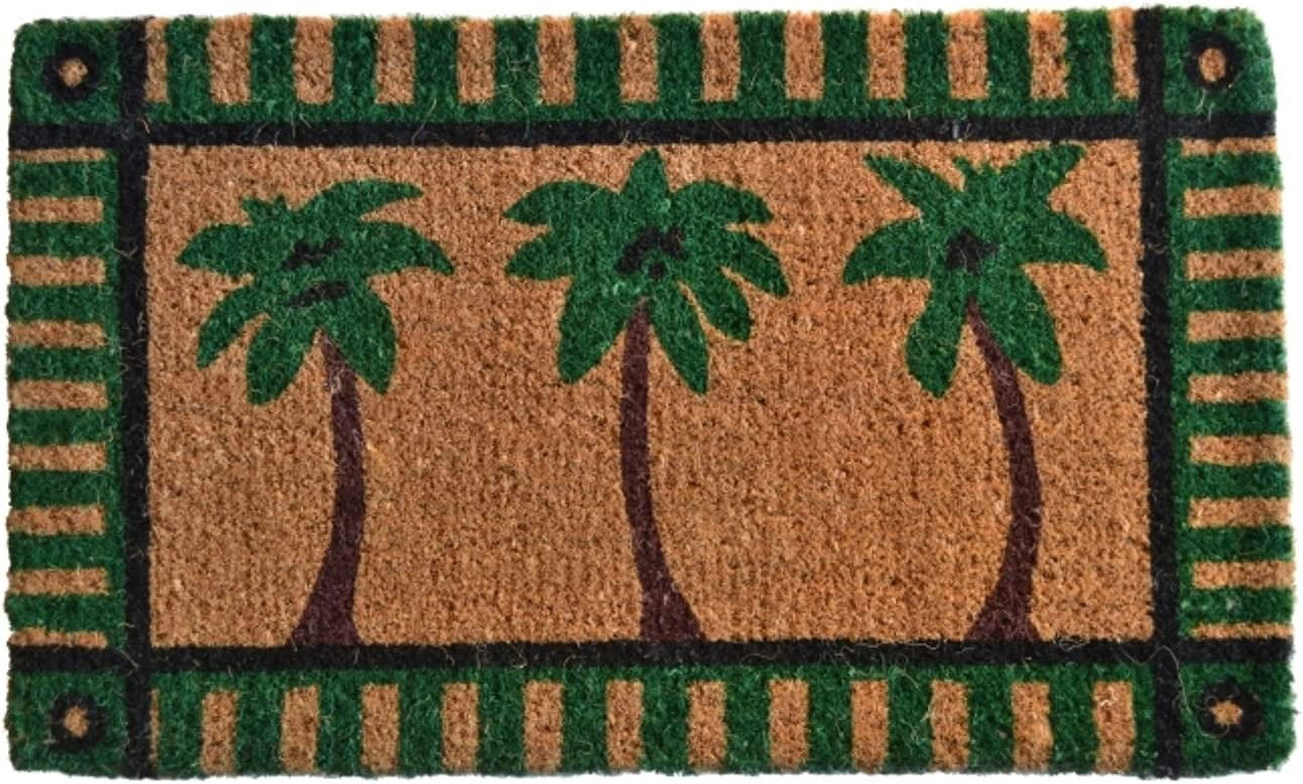 Decorated Coir Doormat, Palm Tree, 18 by 30-Inch - Walmart.com