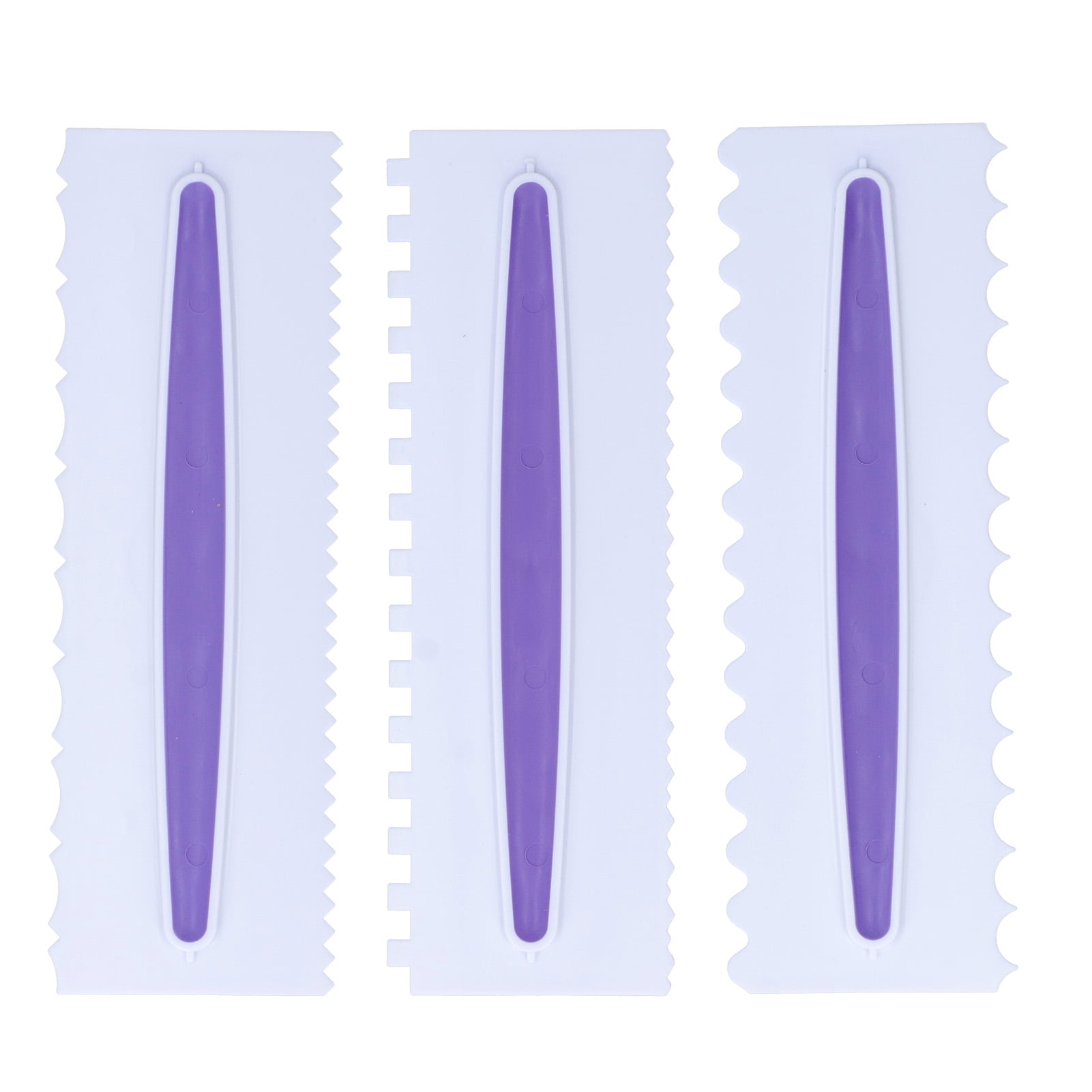 Decorating Comb For Diy Cakes, Icing Smoother Set With Durable Plastic ...