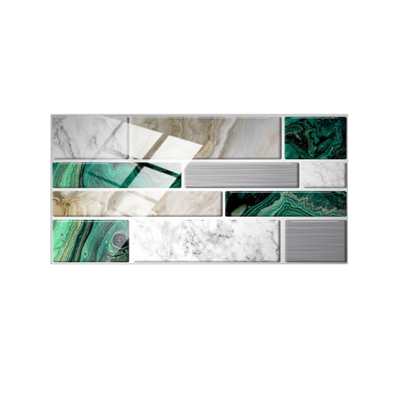 Decoration Adhesive Crystal Wall Tile Stickers 1PC Kitchen Sticker 2D ...