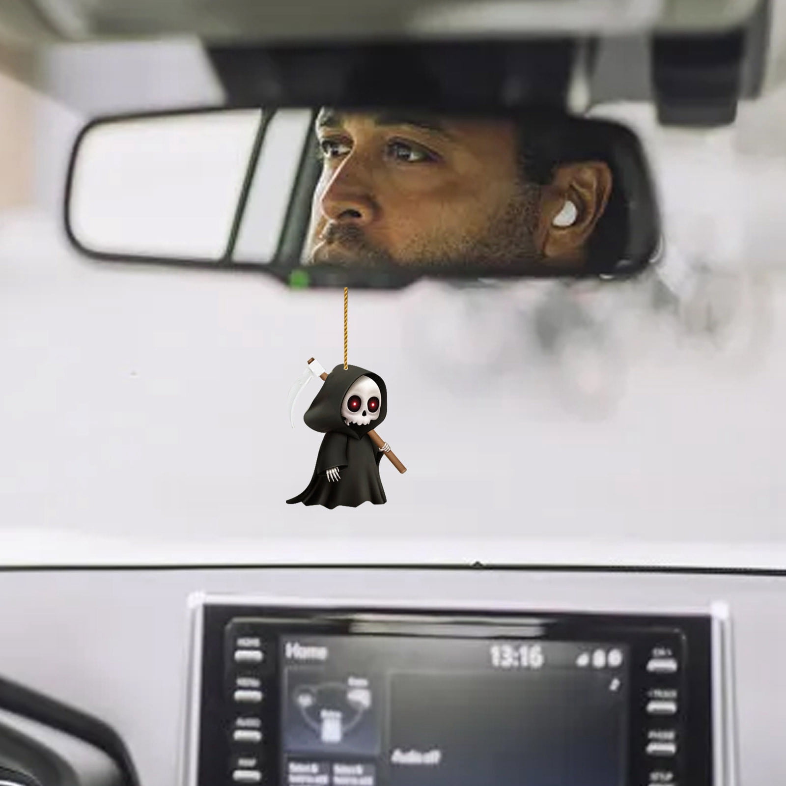 Decoration Animated Hanging Pendant With Red Glowing Eyes Glowing White ...