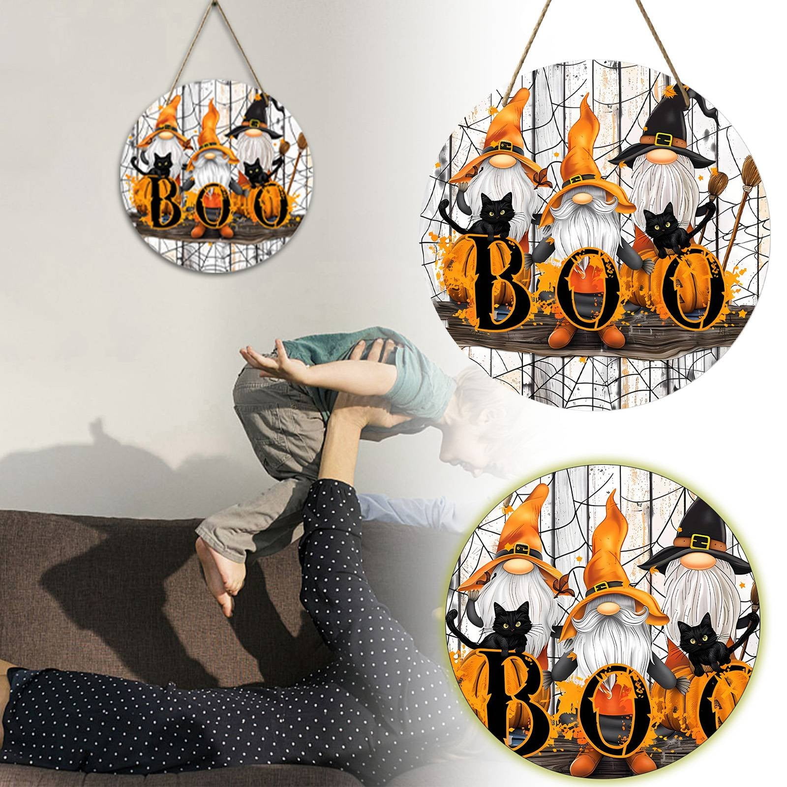 Decoration Animated Hanging Pendant With Red Glowing Eyes Glowing White ...