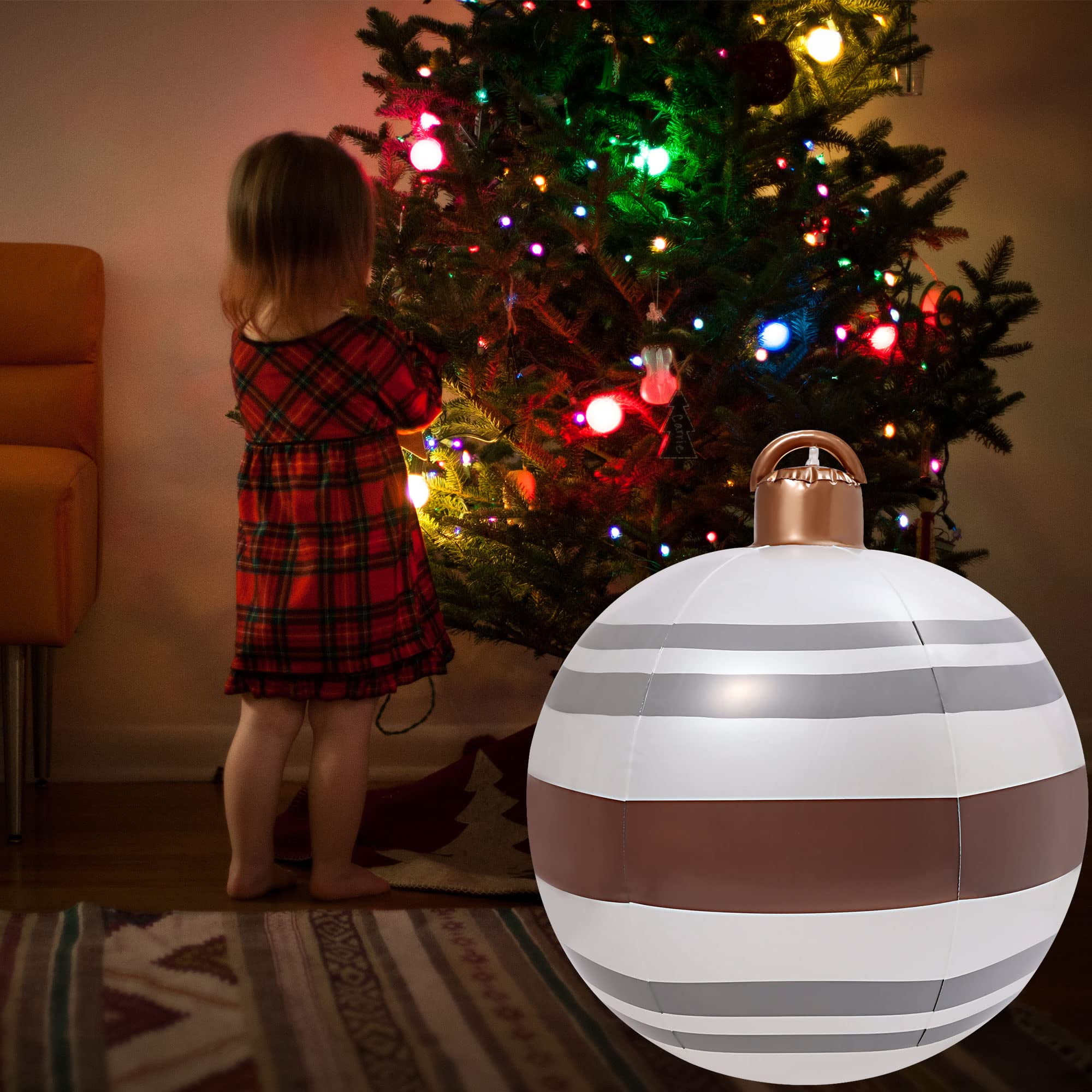 60cm Christmas Balls Ornaments Christmas Yard Decorations, Inflatable ...