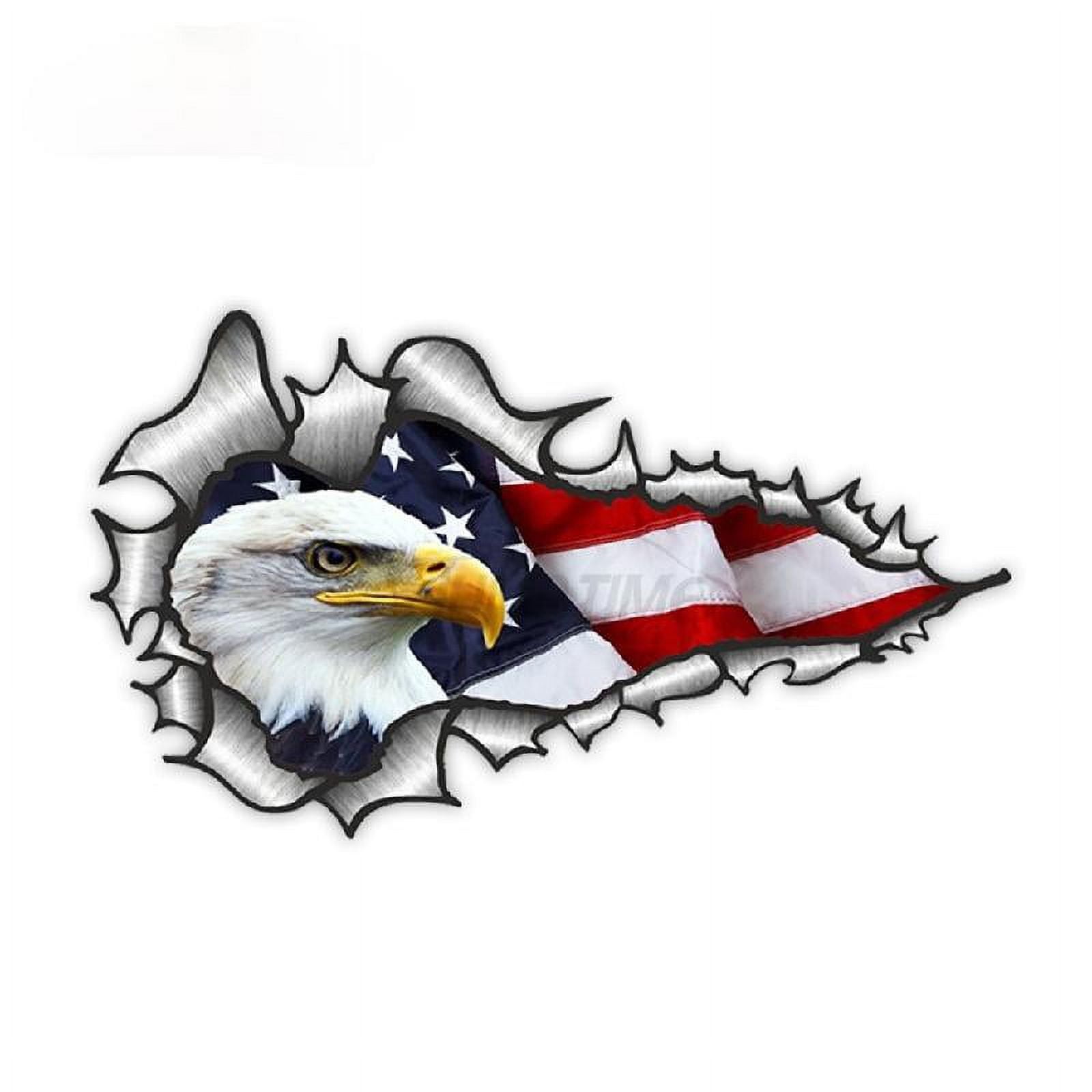 Decoration Car Decal Flying for Hawk Truck USA Eagle Flag Sticker Hood ...