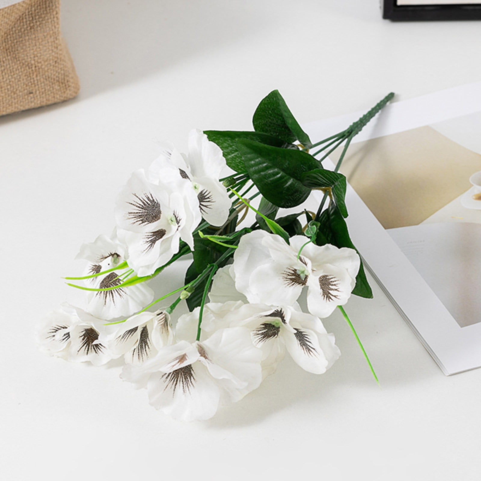 Decoration & Clearance Artificial Flowers Pansy African Small Wild ...