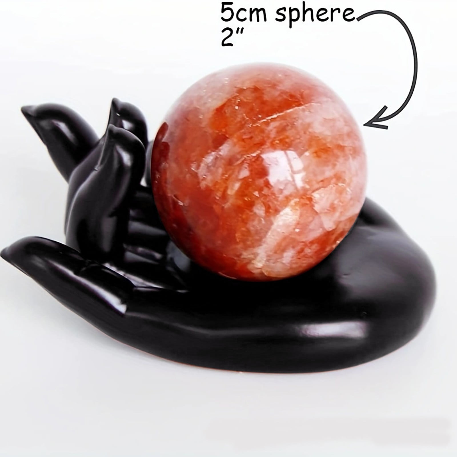 Decoration & Clearance Bast Bastet Cats CrystalBall Stand Sphere Display NaturalHealing Feng ...