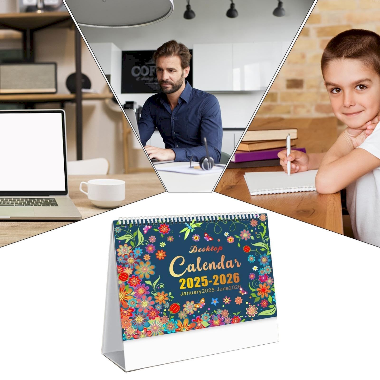 Decoration & Clearance Floral Desktop Calendar Art Monthly Calendar ...