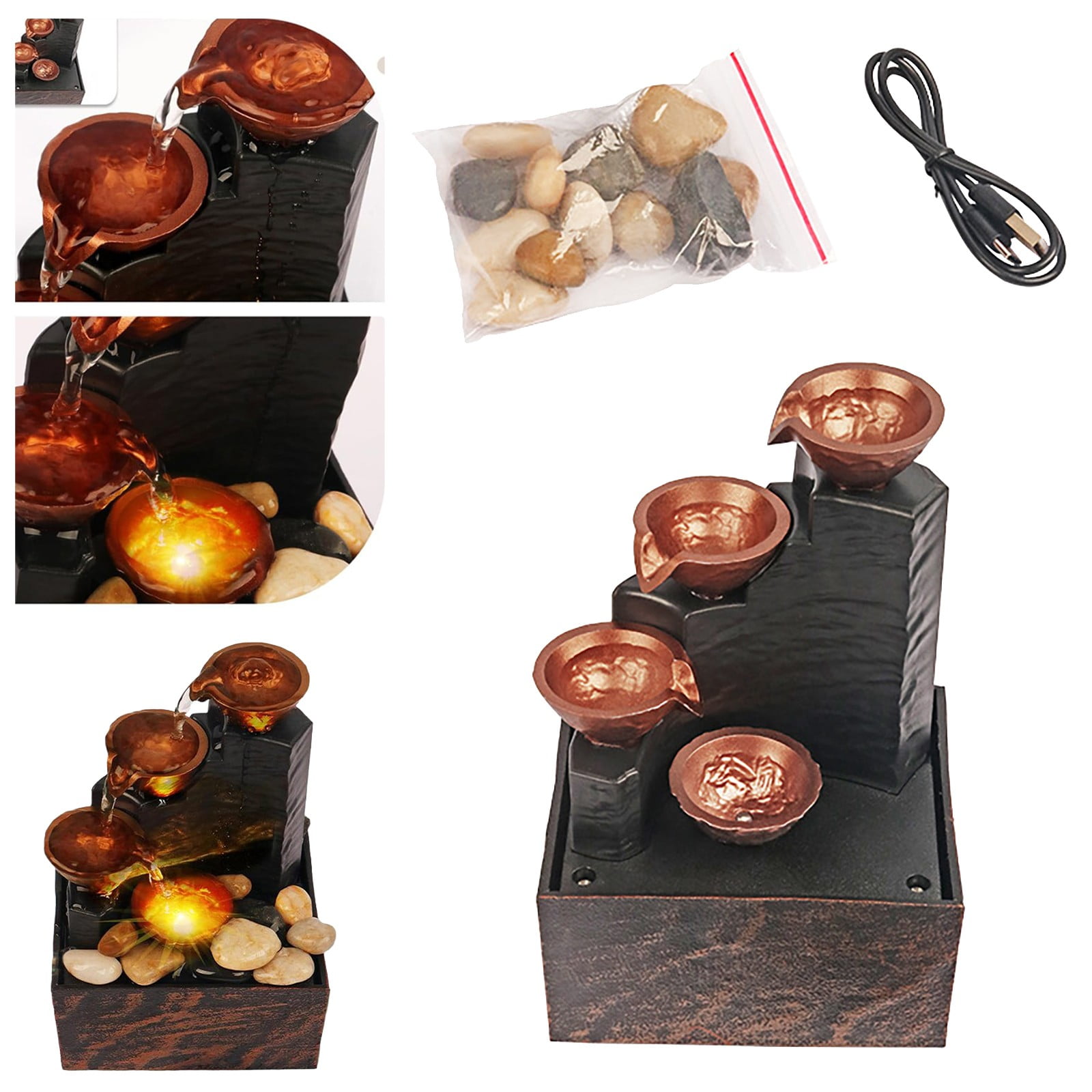 Decoration & Clearance Tabletop With Lights 6.7x4.4x3.6'' Tabletop ...
