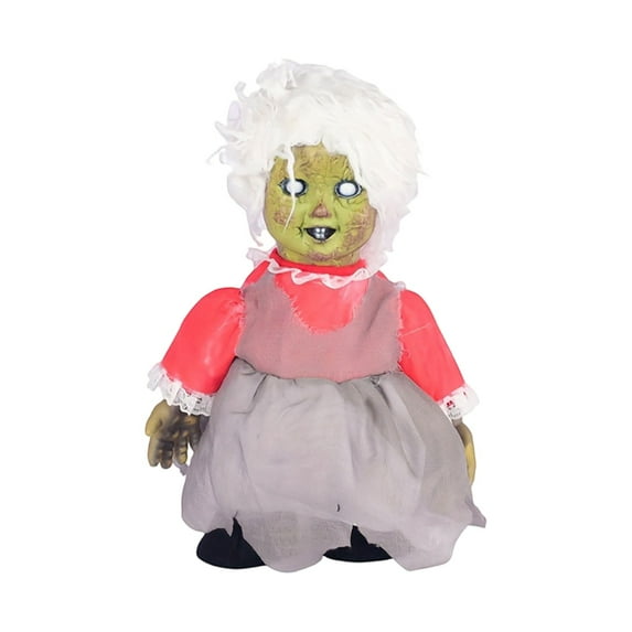 Decoration Electric Horror Doll With Voice Control Induction, Luminous ...