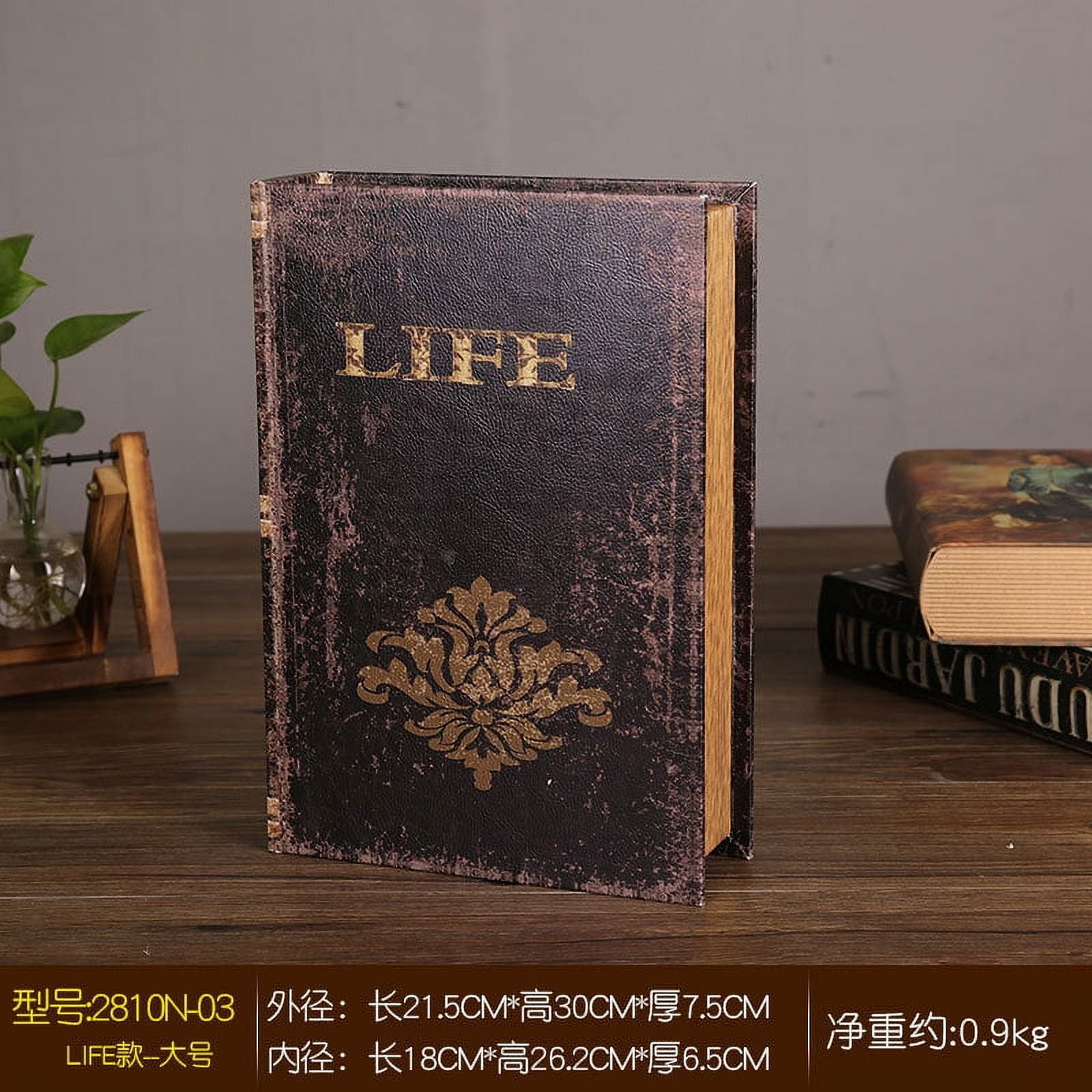 Decoration Fake Book Box Bookshelf Display False Book Storage Box Model ...