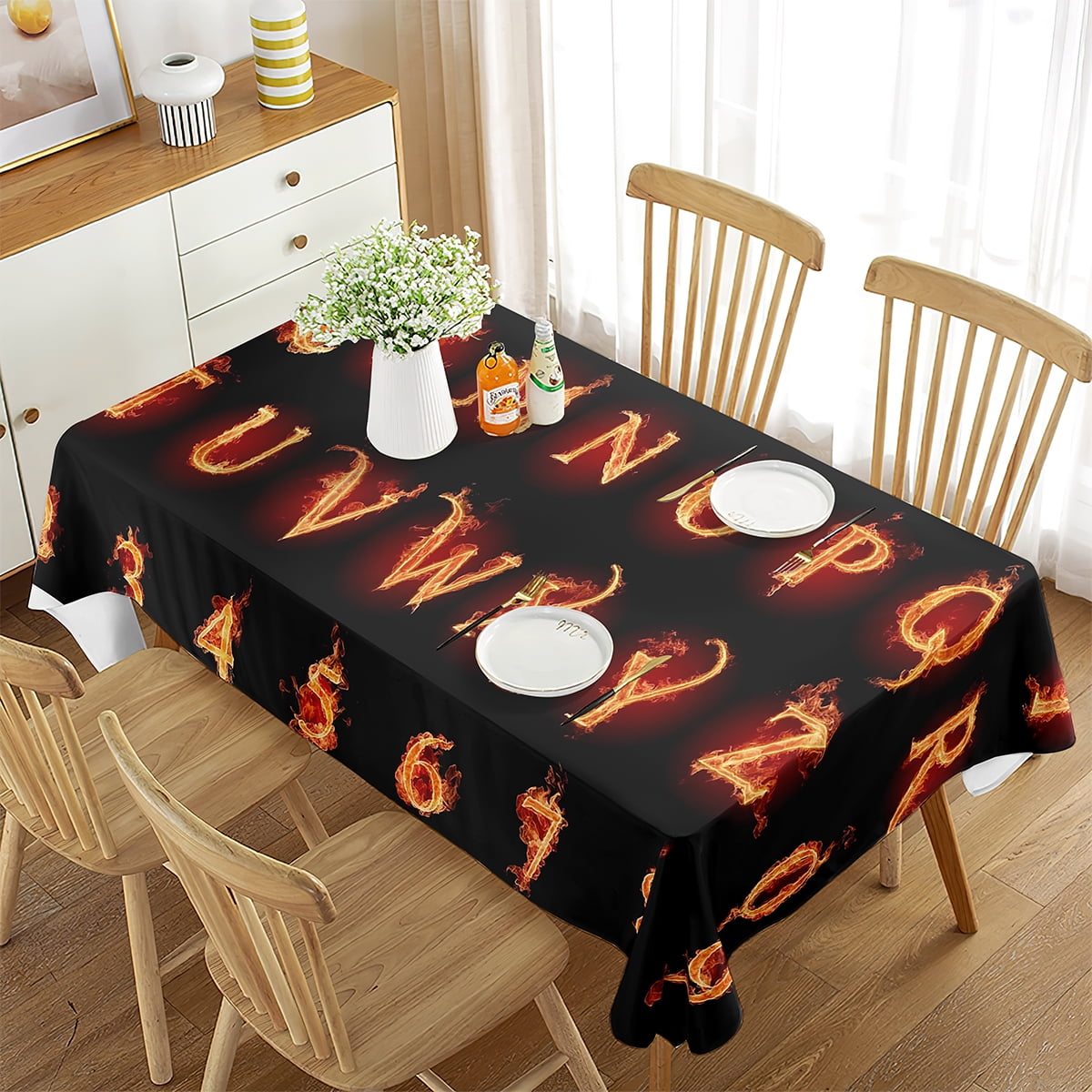 Decoration Home Table Room Living Kitchen for Rectangle Cover Table ...