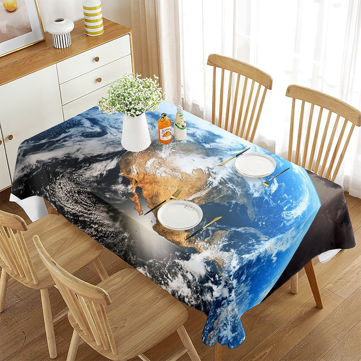 Decoration Party Table Coffee Room Dining Room Living for Cover Table ...