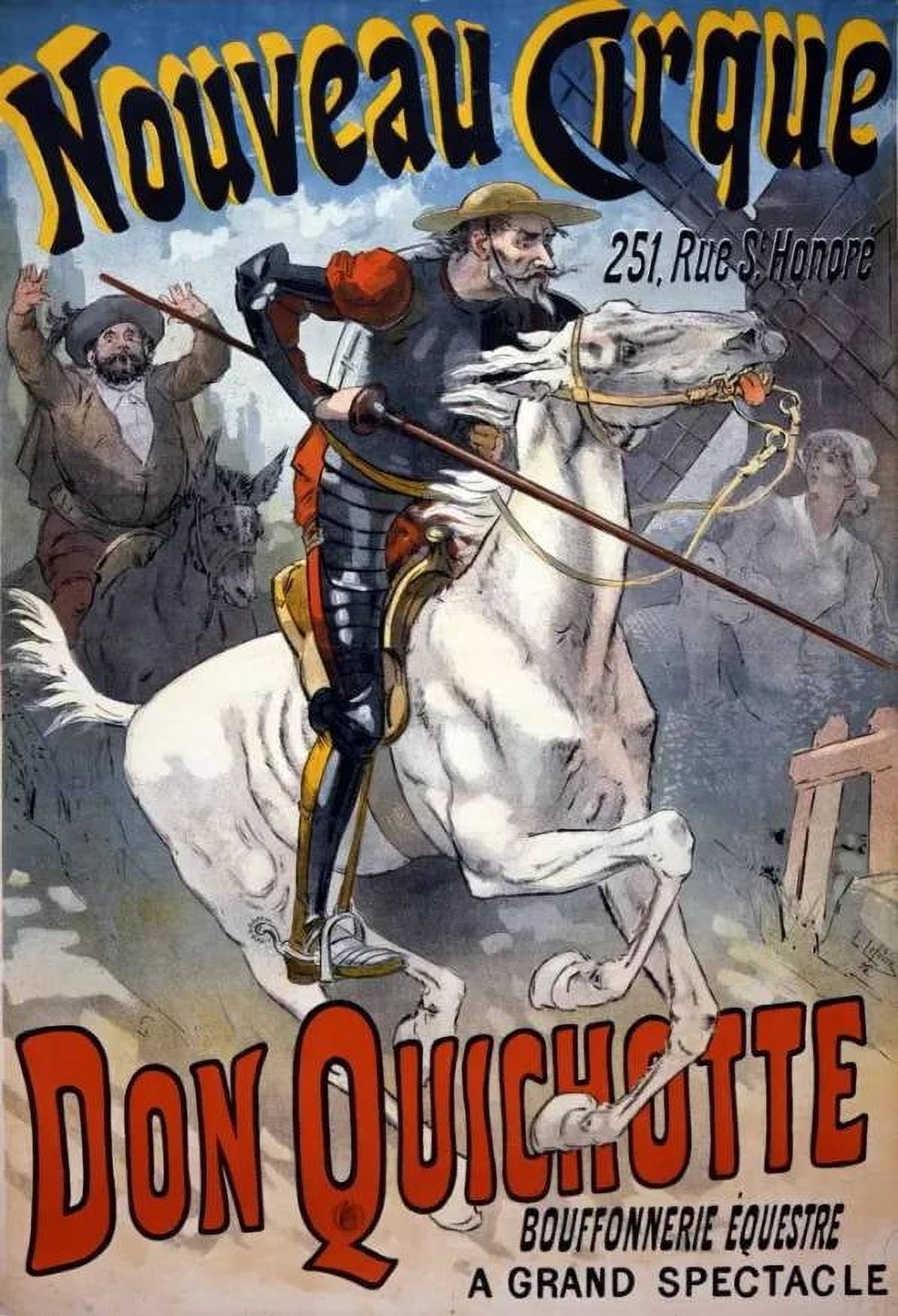 Decoration Poster.French Don Quixote.Quichotte.Art Nouveau.Home wall ...