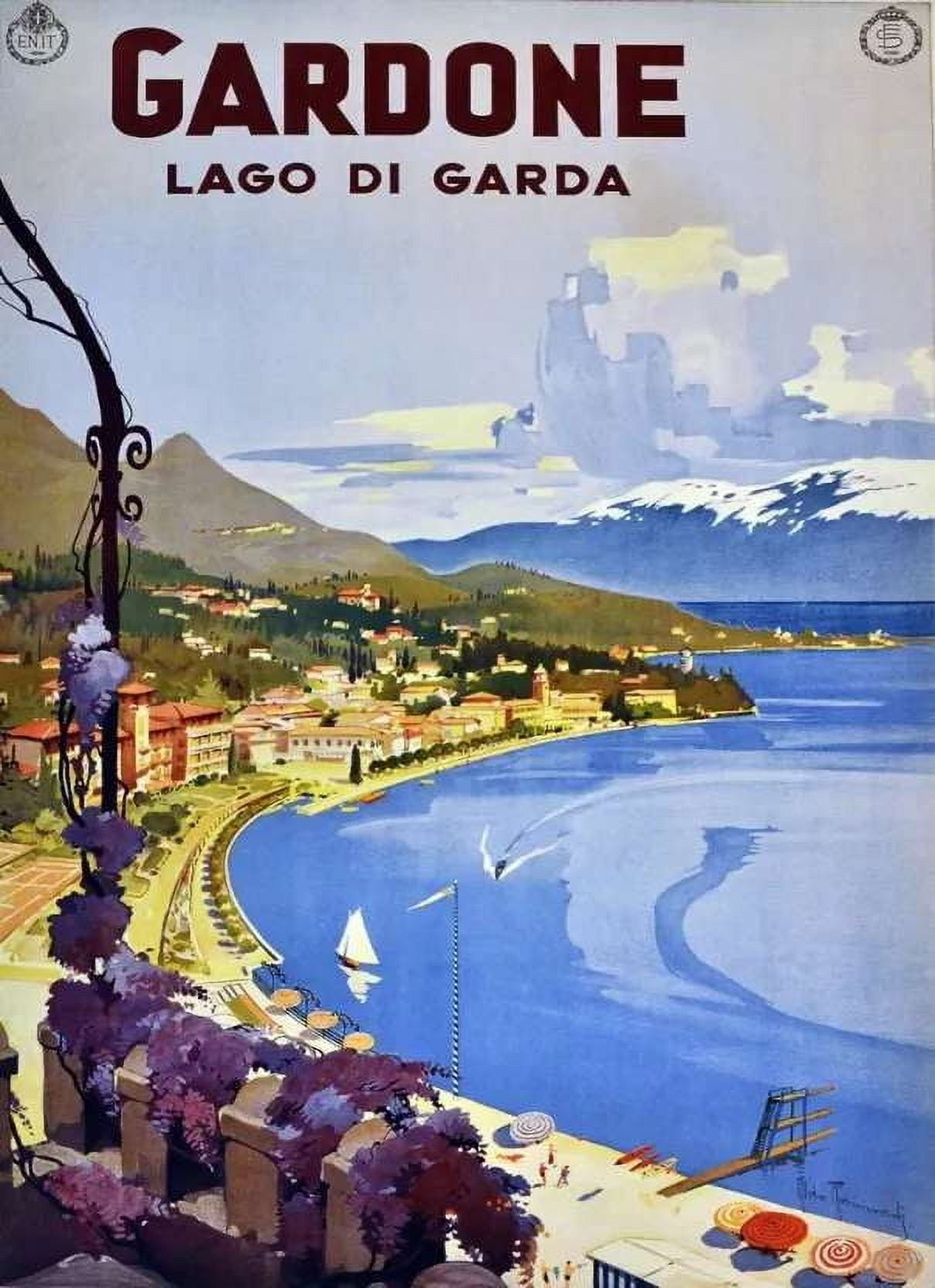 Decoration Poster.Home Room Interior design.Travel Italy.Garda Lake. 11 ...