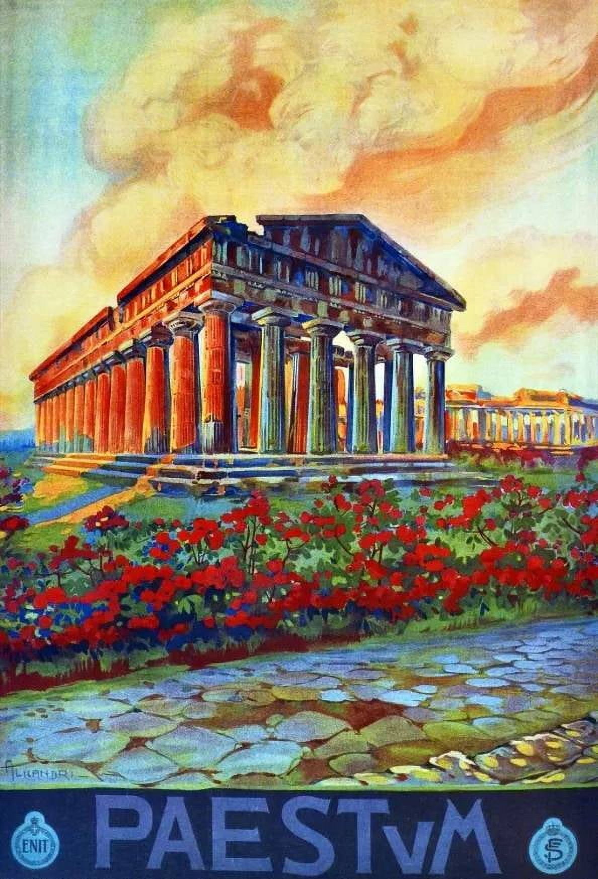 Decoration Poster.Home Room Interior design.Travel Italy.Paestum. 16 x ...
