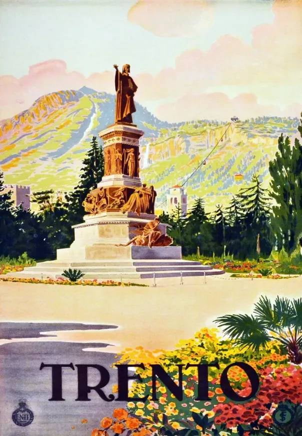 Decoration Poster.Home Room Interior design.Travel Italy.Trento. 16 x ...