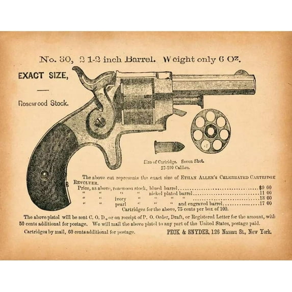 .Decoration Poster.Home Room design art print.Revolver shooter Peck ...