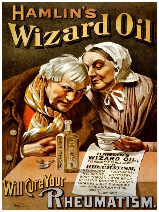 .Decoration Poster.Home Room wall art design print.Hamlin Wizard Oil ...