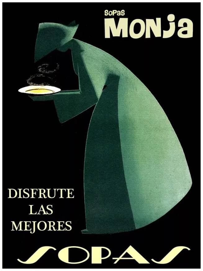 .Decoration Poster.Home Room wall art design print.Sopas Monjas.Spanish ...