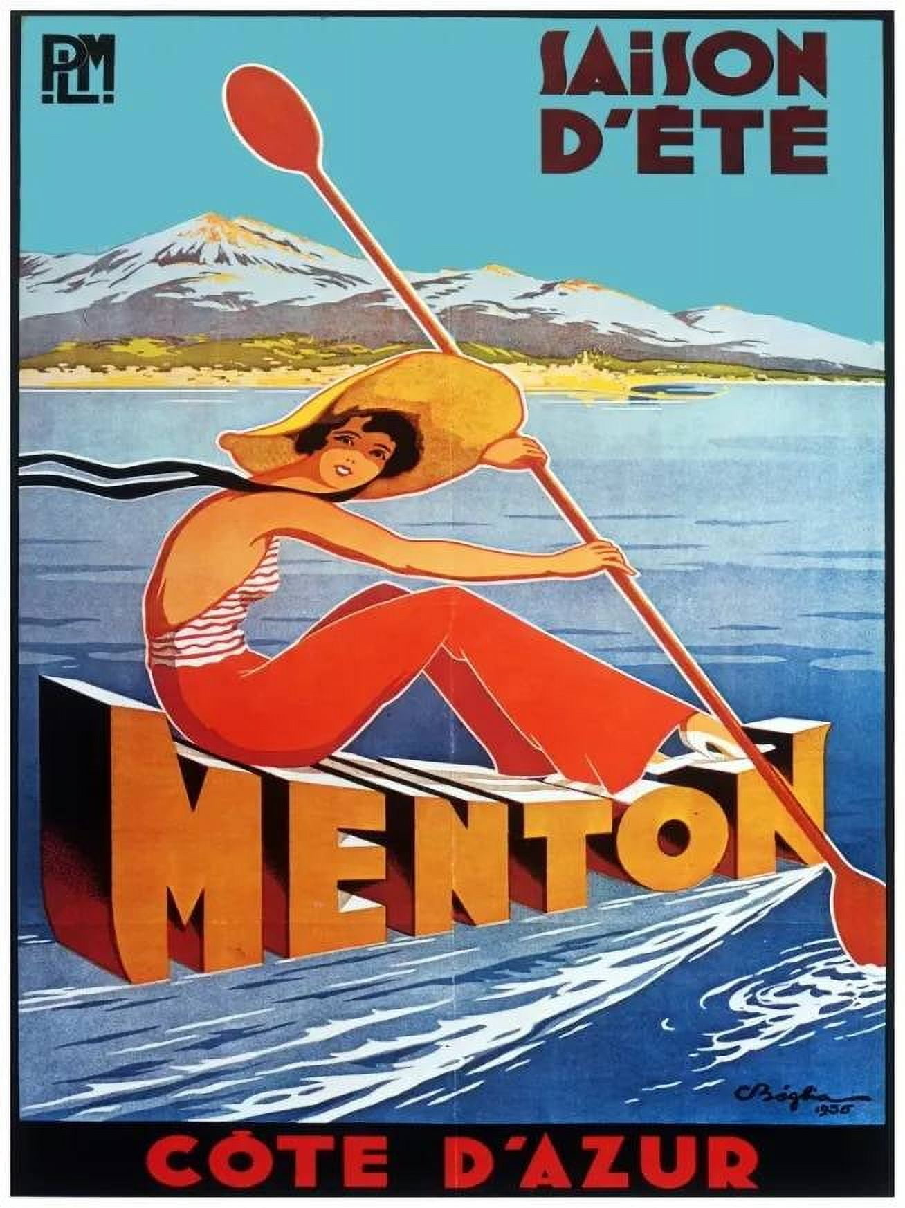 .Decoration Poster.Home Room wall art interior design.Rowing canoe ...