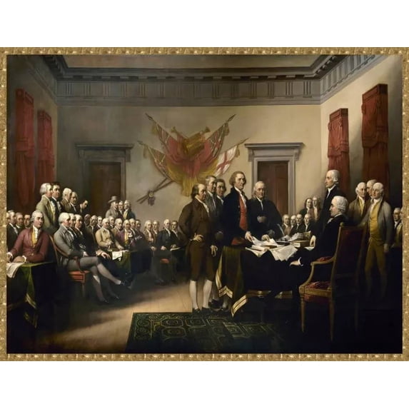 .Decoration Poster.Home Room wall design.Independence Declaration ...
