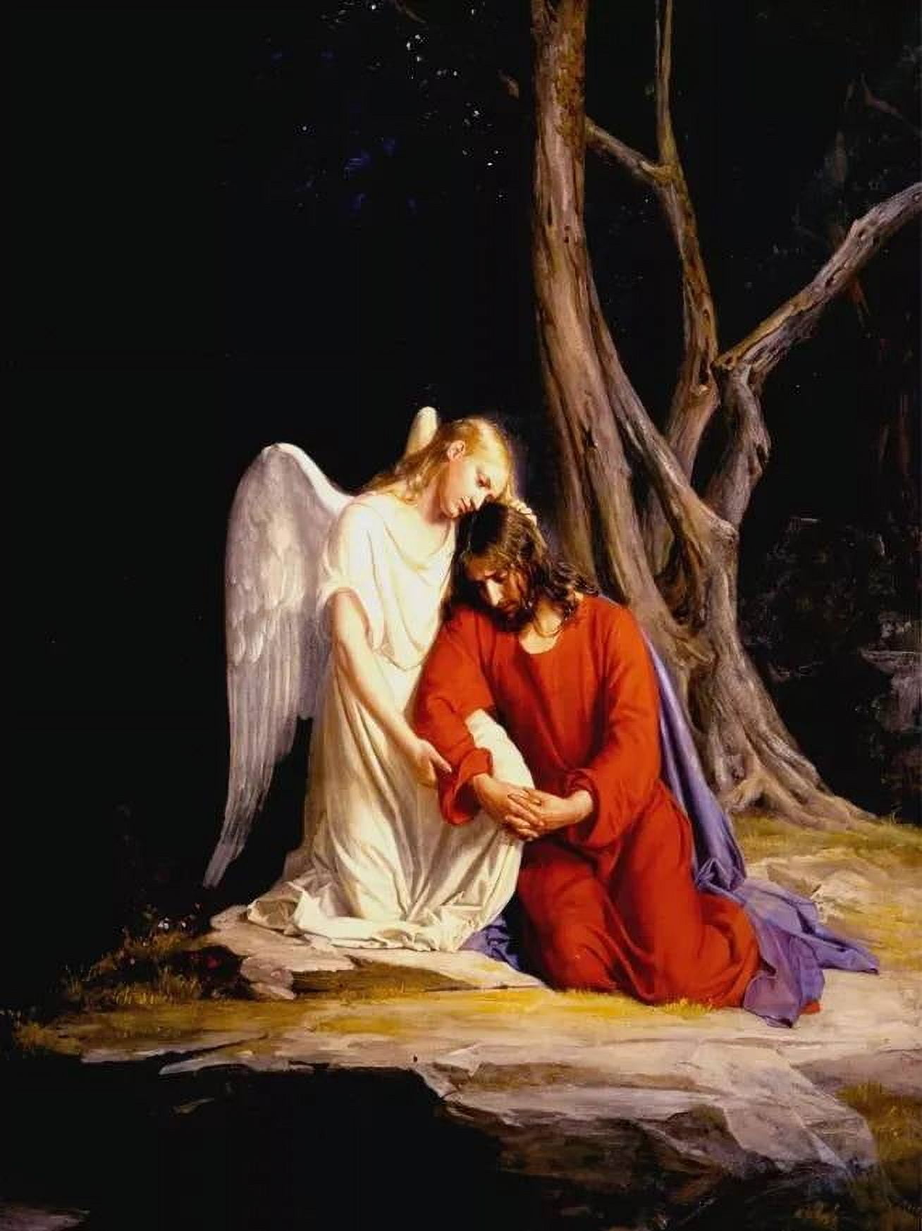 .Decoration Poster.Home Room wall design.Jesus Christ & Angel.Christian ...