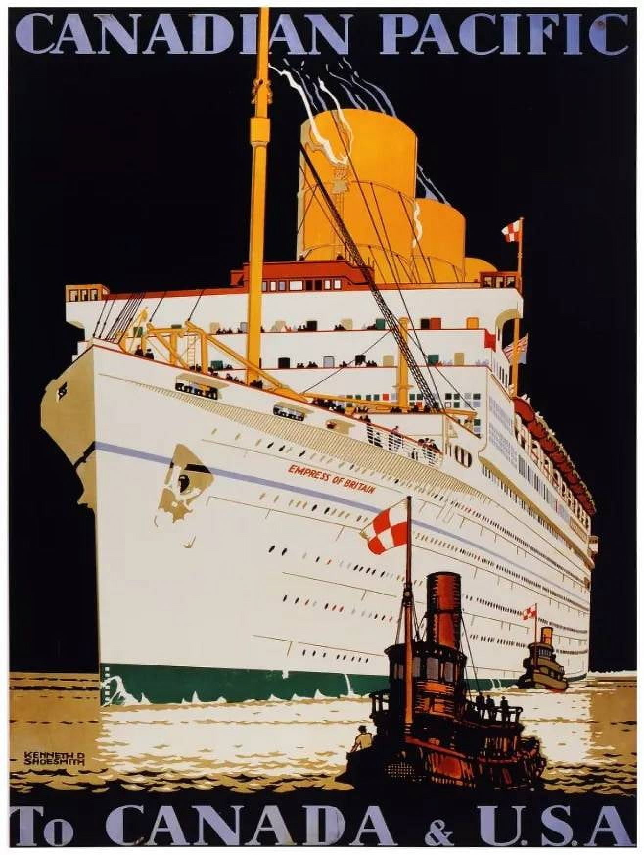 .Decoration Poster.Home Room wall design art print.Britain Empress ship ...