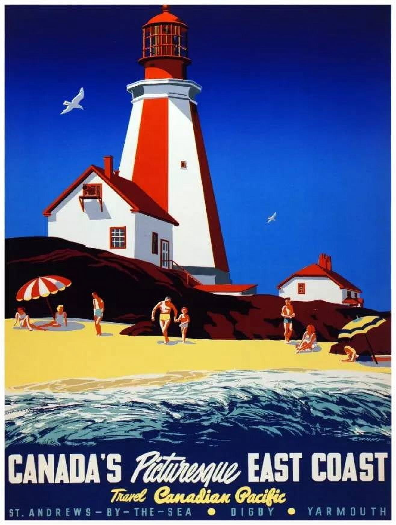 .Decoration Poster.Home Room wall design art print.Canada Lighthouse ...