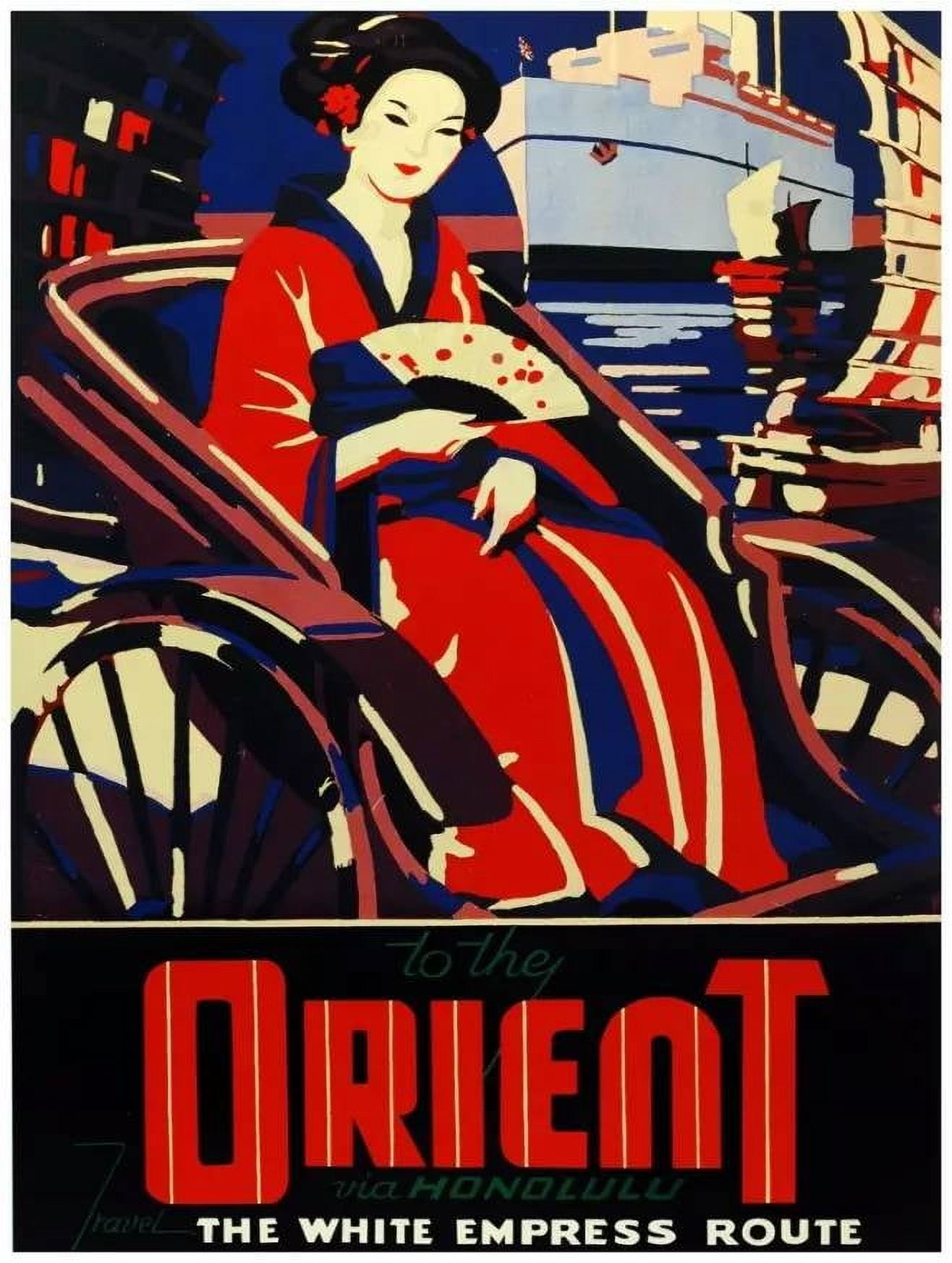 Decor Travel Poster.Fine Graphic Art Design.Orient China.Interior ...