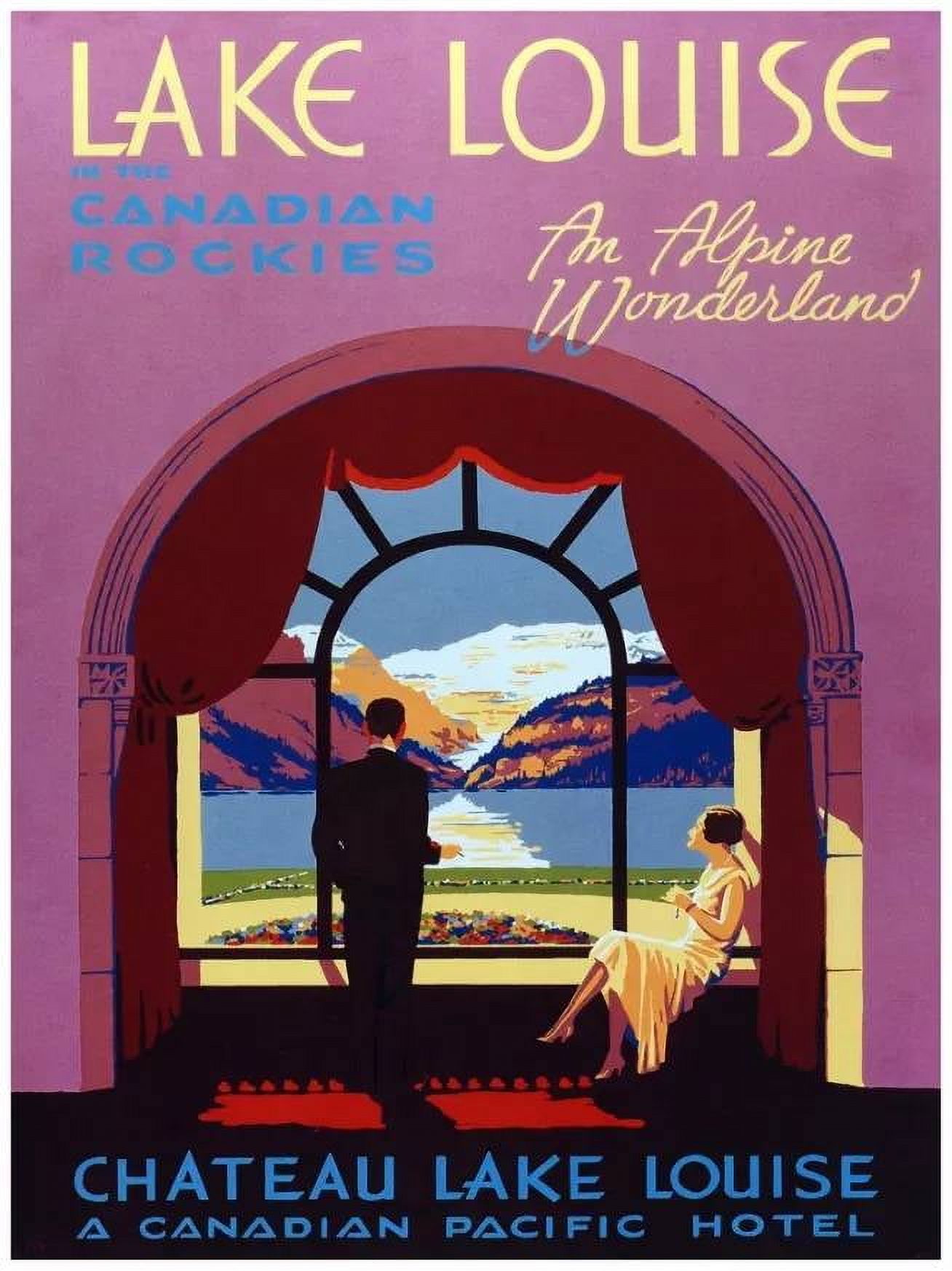 .Decoration Poster.Home Room wall design art print.Lake Louise.Canada ...