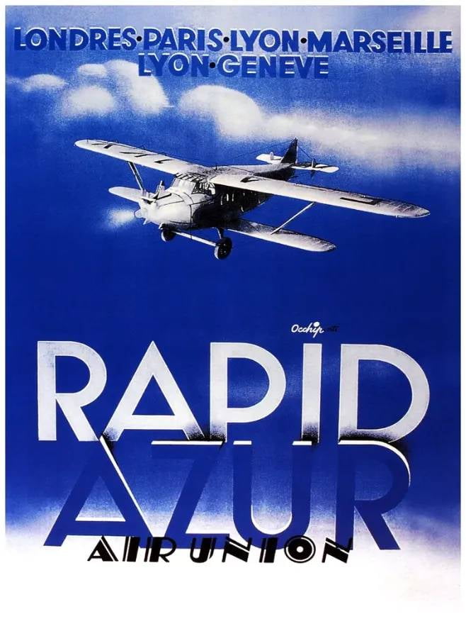 .Decoration Poster.Home Room wall design art print.Rapid Azur Aviation ...
