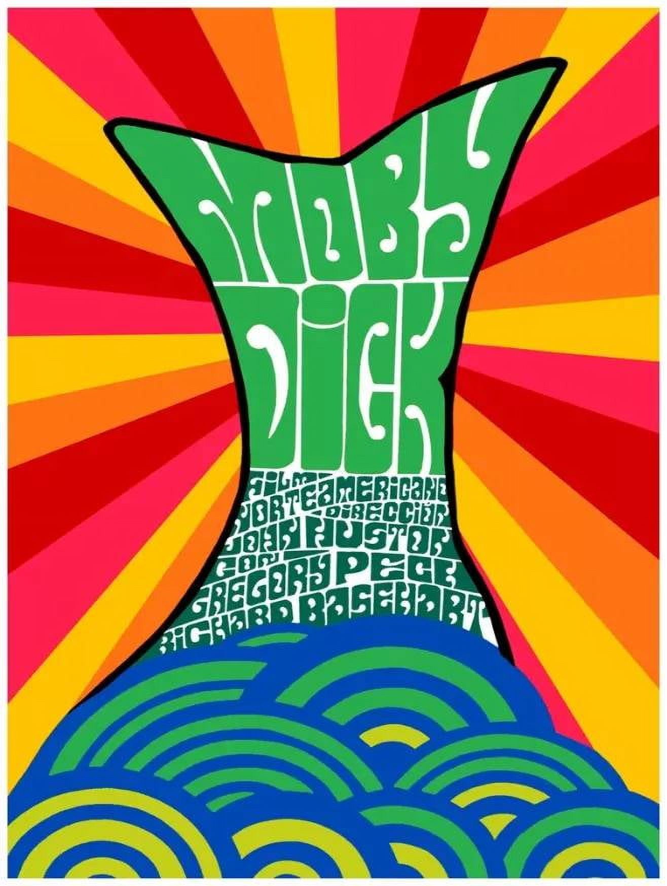 .Decoration Poster.Home Room wall design print.Moby Dick.Psychedelic ...