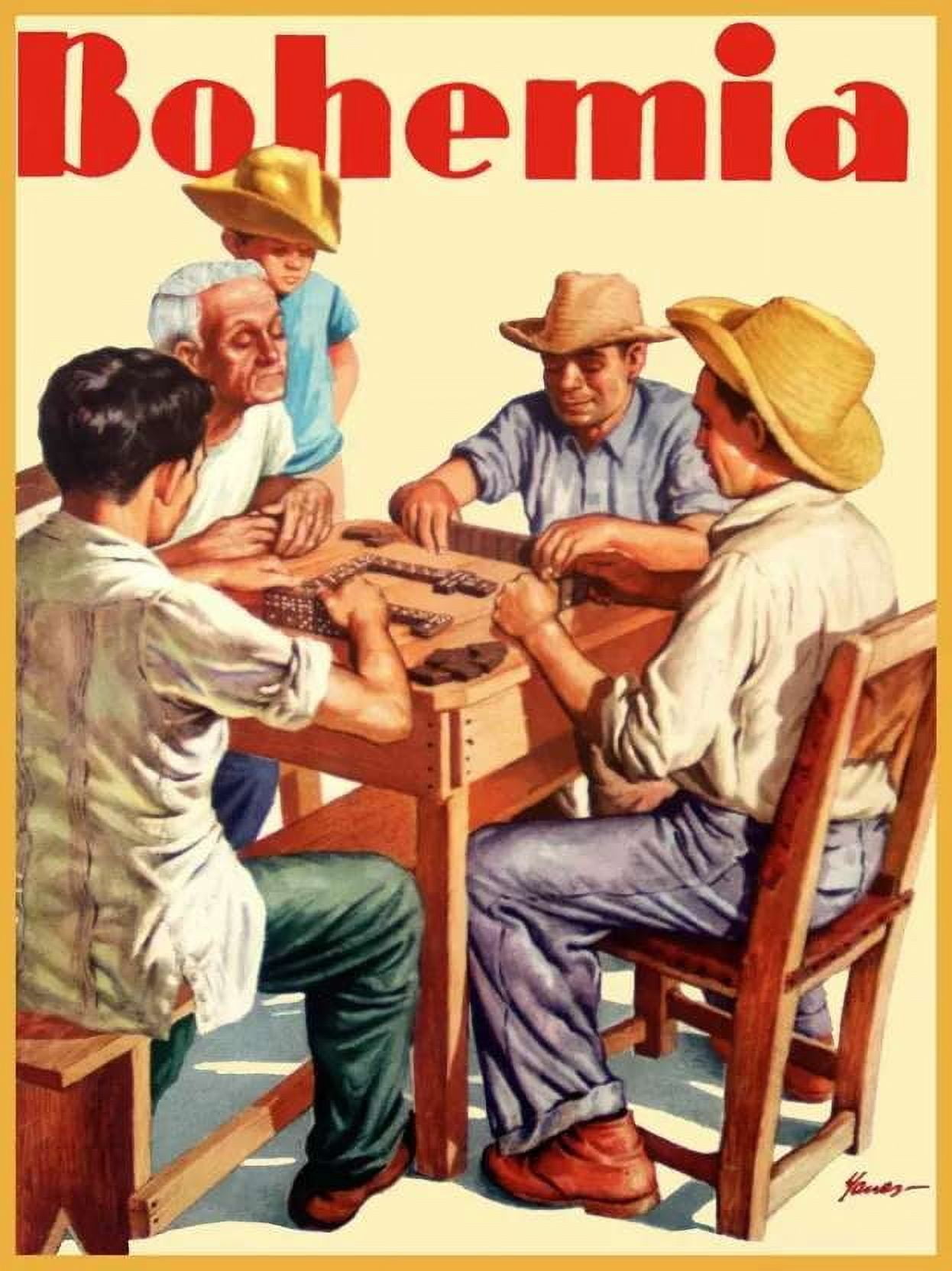 .Decoration Poster.Home Room wall design print.Playing Dominos ...