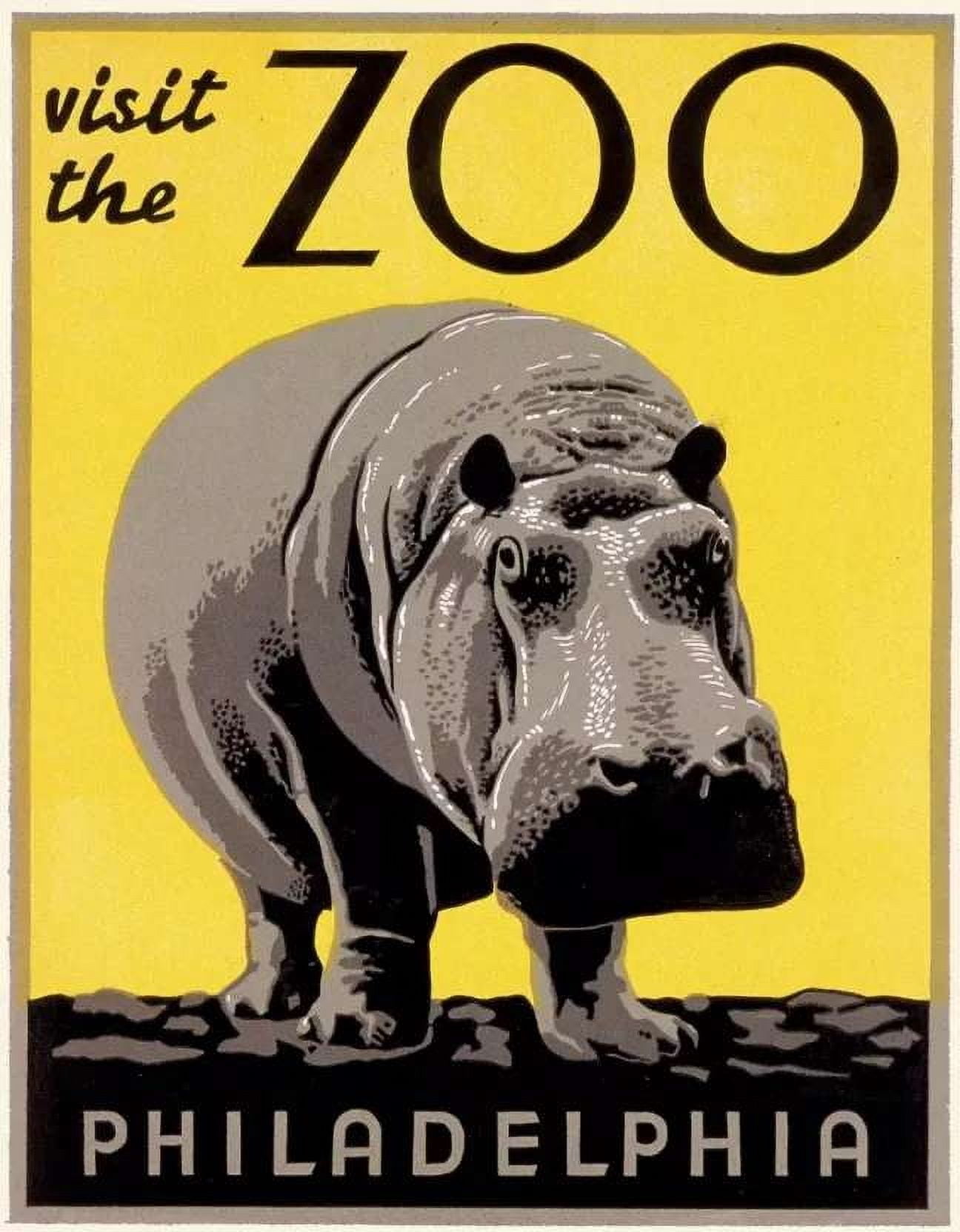 .Decoration Poster.Home Room wall interior art design.Philadelphia Zoo ...