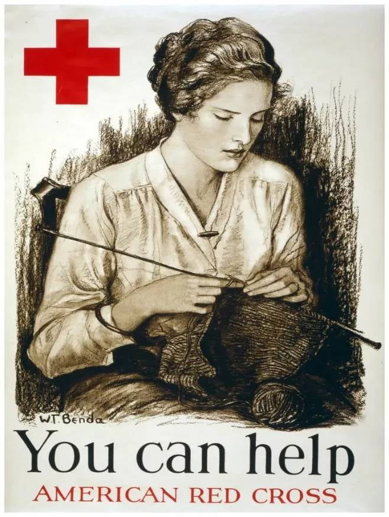 .Decoration Poster.Home Room wall interior art design.Red Cross You Can ...
