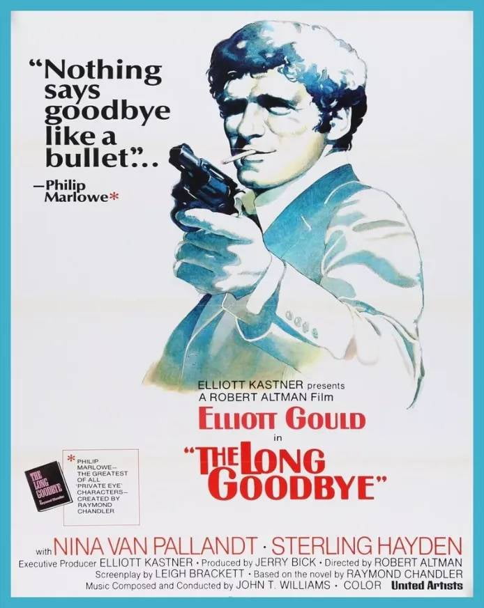 .Decoration Poster.Home Wall interior art design.The Long Goodbye movie ...